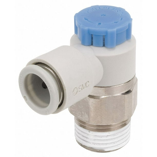 Smc Speed Control Valve,Elbow,3/8" AS3211F-03-10SA - Walmart.com