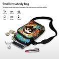 HELLHERO Autumn Sloth Adjustable Crossbody Bag 2 Layers Adult for Daily ...
