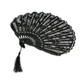 Stri Women Folding Fans Handmade Lace Japanese Style Shell Shape Fan ...