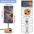 BZSMCE Brilliant Eagle Printed 3 Color Touch Control Table Lamp Linen ...