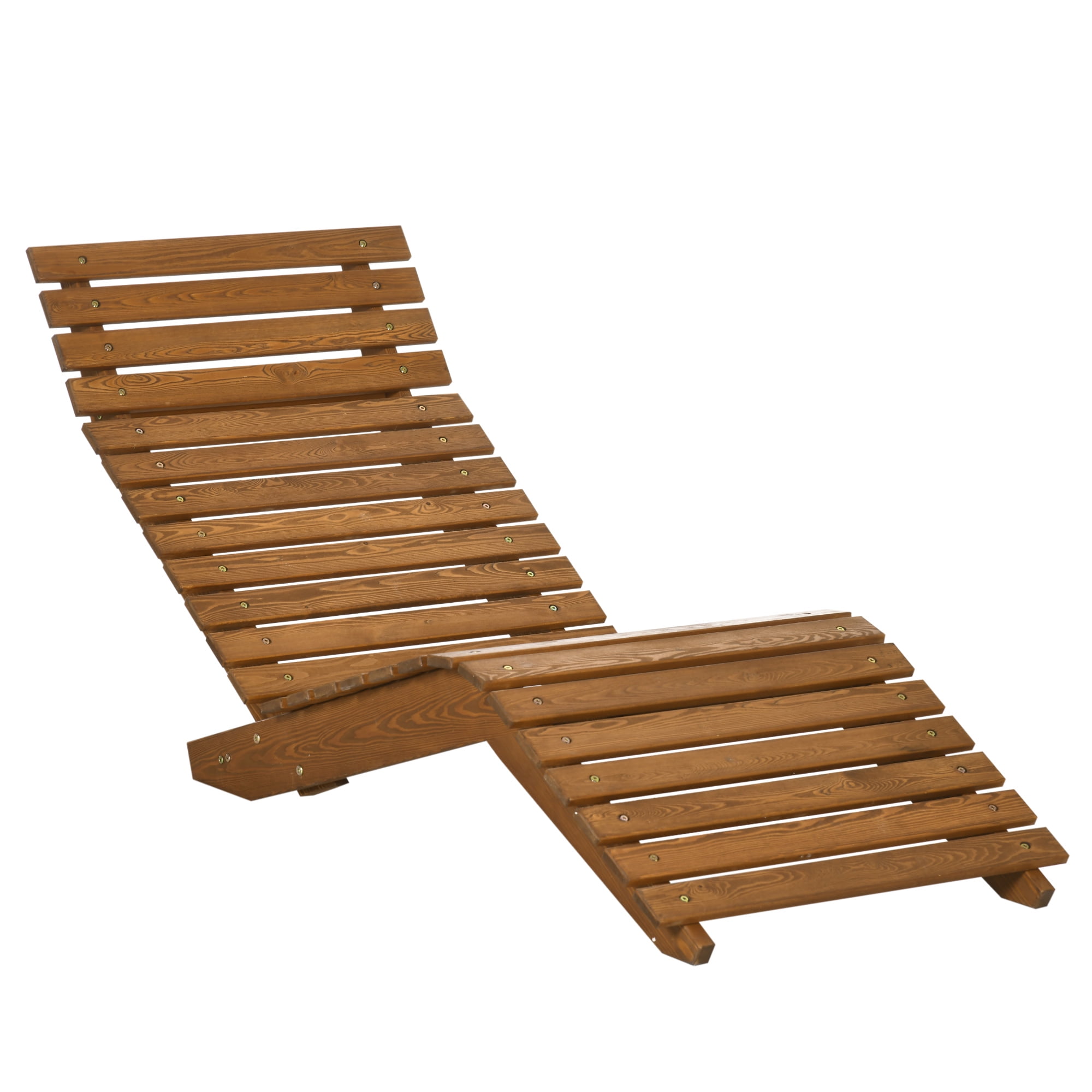 Click here for Outsunny Wooden Outdoor Lounge Chair  Sun Lounger... prices