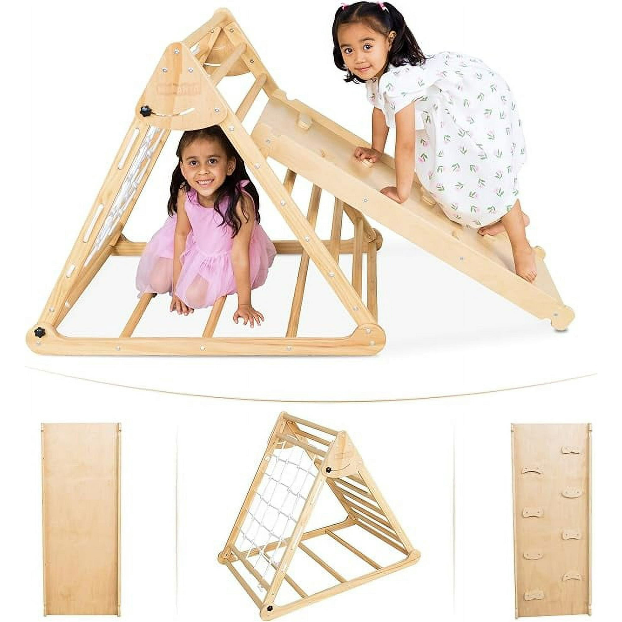Click here for Wedanta Triangle Climber With Ramp - Premium Woode... prices