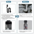 Bathroom Sink Drain Kit Chrome Small Cover Cap Pop Up Stopper Flexible ...