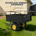M optimized ATV Trailer Dump Cart Pull Behind, 750 LB Capacity, 15 Cu ...