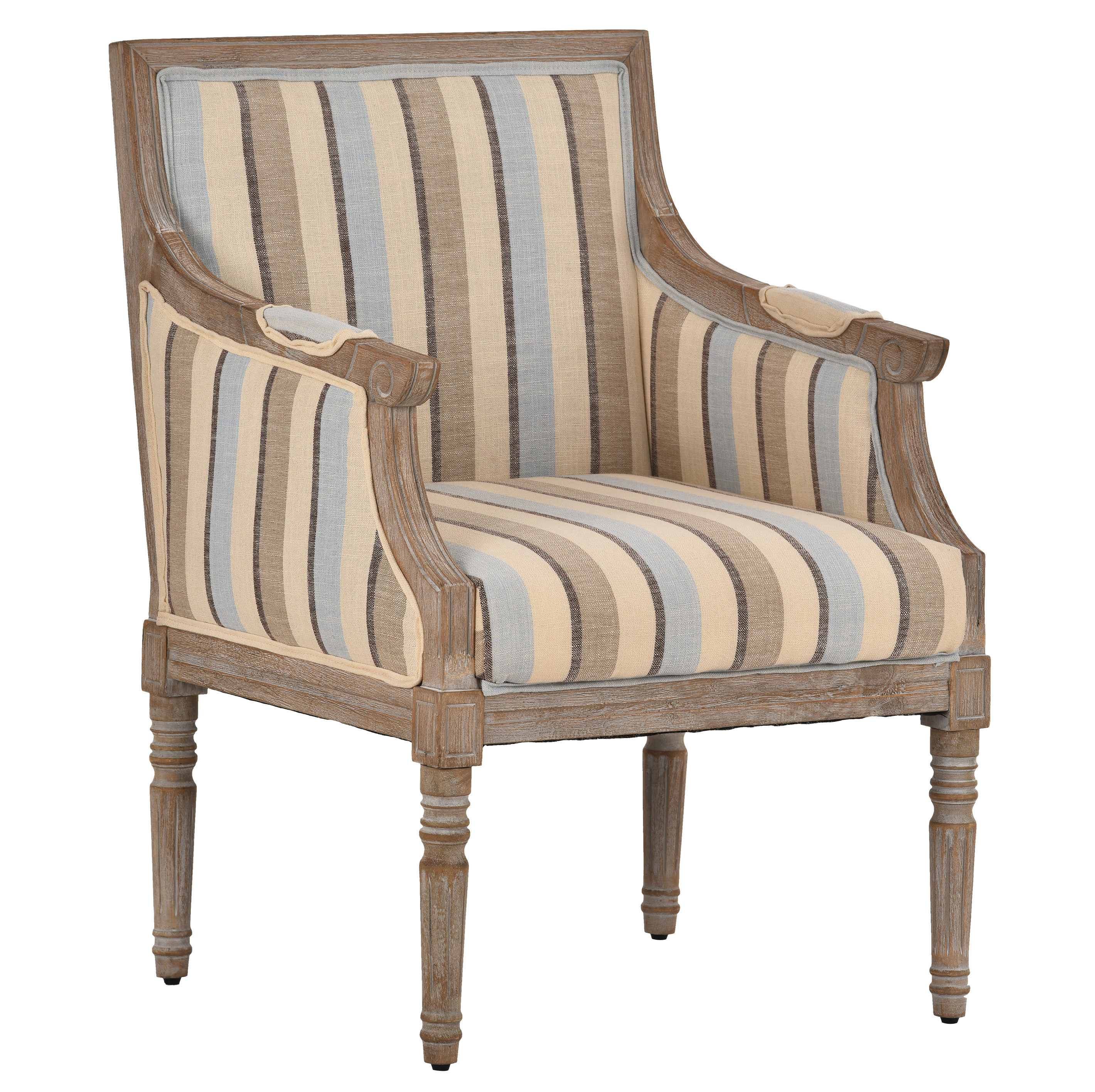 uhomepro Modern Upholstery Accent Chair with Linen Fabric Tufted ...