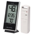 AcuRite Indoor and Outdoor Thermometer with Temperature and Clock ...