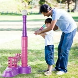 Tee Ball Set for Kids with Bat, 1st Play Baseball Stand, Safe Foam ...