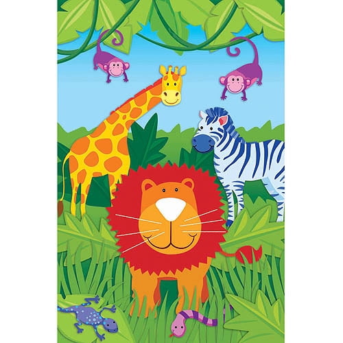 Jungle Animals Party Game Poster (1ct) - Walmart.com
