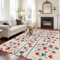 6x9 Area Rugs for Living Room, Independence Day Non Slip Area Rugs for ...