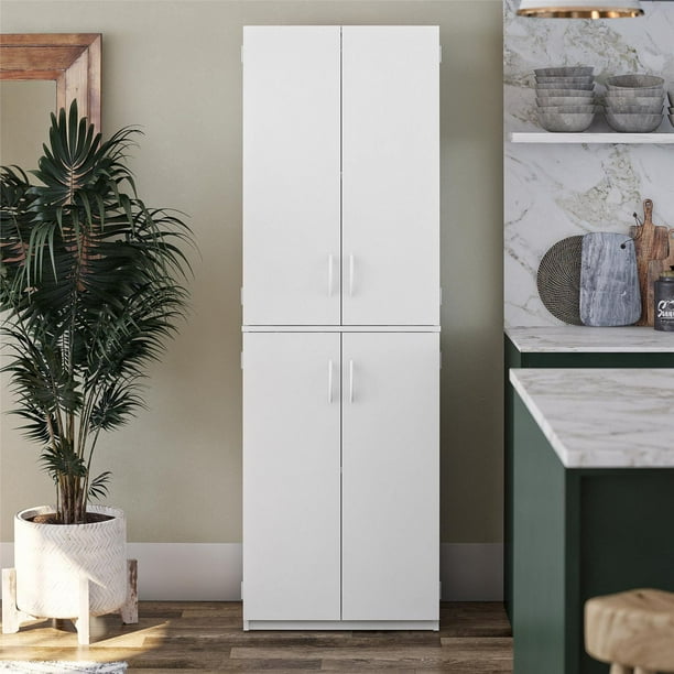 Mainstays 72" 4 Door Storage Cabinet, White - Walmart.ca