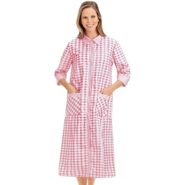 Collections Etc Collections Women's Etc. Gingham Women's Robe with ...