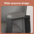 Heavy Duty Guest Chair with Padded Armrests,Leather Reception Chair ...