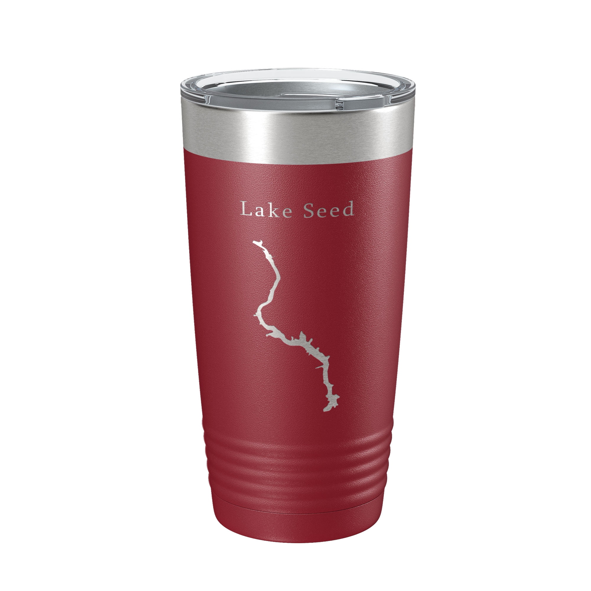 Lake Seed Map Tumbler Travel Mug Insulated Laser Engraved Coffee Cup ...