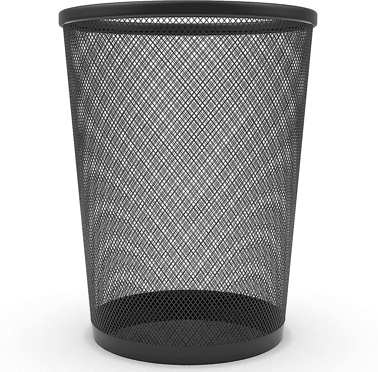 Circular Mesh Waste Bin , Lightweight Waste Basket Garbage Can, Metal ...