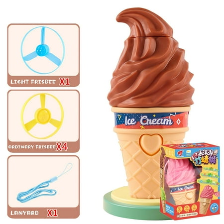 Ice Cream Handle Control Launcher Toy Super Fun Outdoor Flying Toy For ...