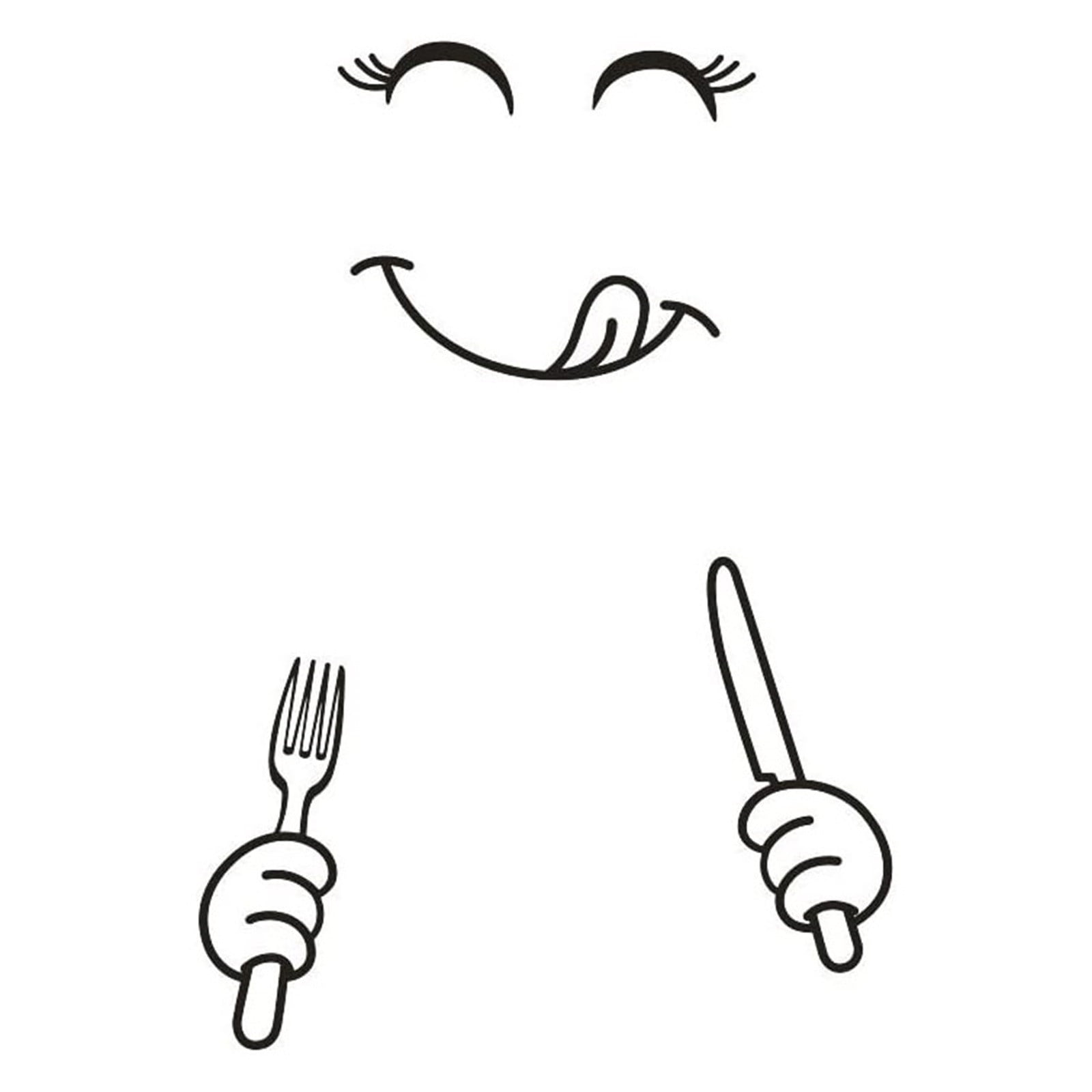 OAVQHLG3B Smile Fridge Stickers, Cute Refrigerator Decal Smiling Face ...