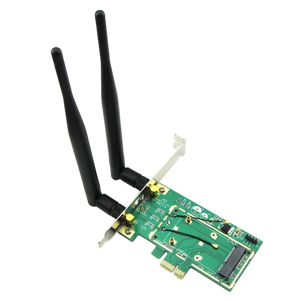 Adaptador de Tarjeta Red Inalámbrica WiFi Mini PCI Express a PCIe de ...