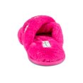 Jessica Simpson Womens Plush Cross Band Plush Memory Foam Slide Slipper ...
