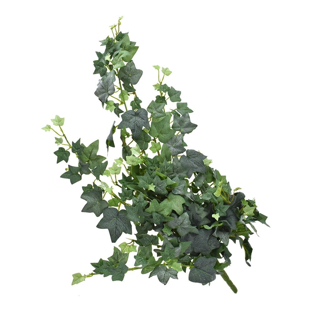 22-Inch Miniature English Ivy Bush Spray for Outdoor Vines Decor ...