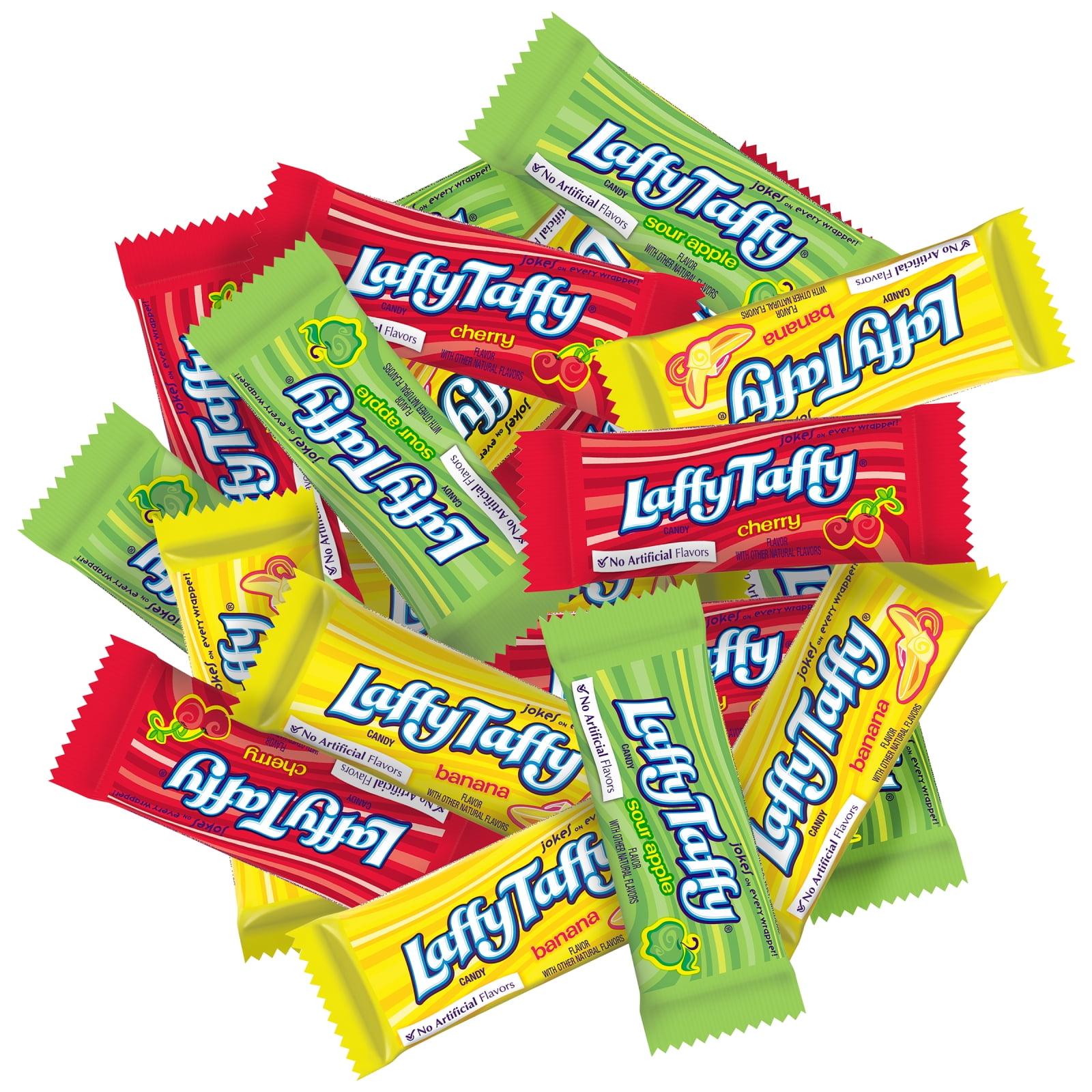 Laffy Taffy Banana Cherry And Sour Apple Flavors Fun Size Pouches 34