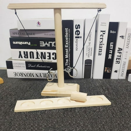 Toss Game Wooden Cast Hook Board Toy Kids Adults Montessori Party ...