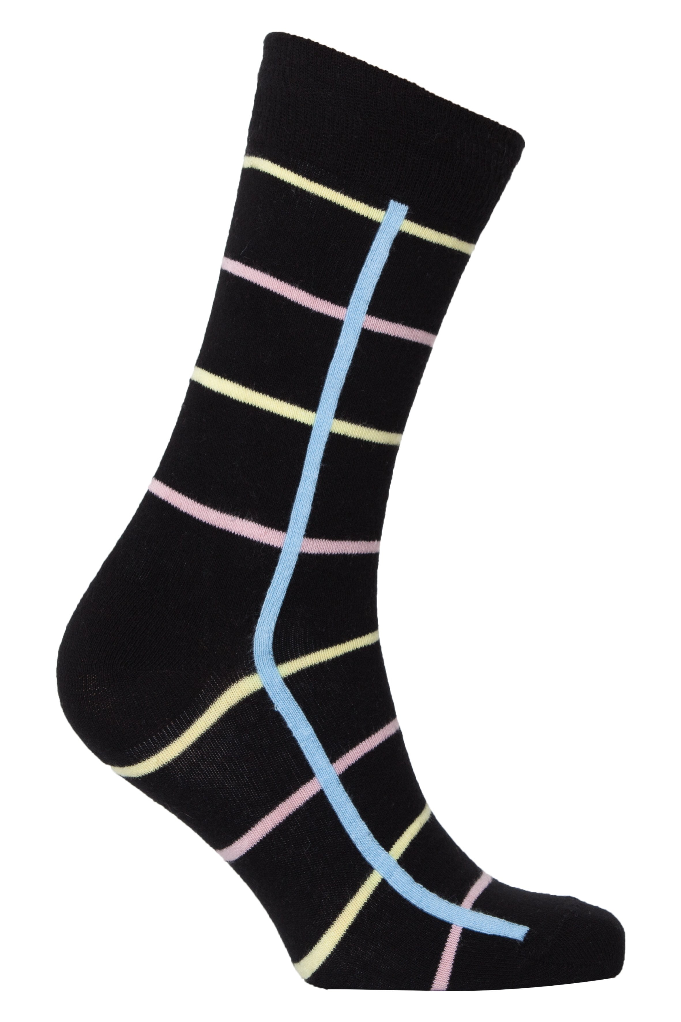 Black Stripe Socks - Walmart.com