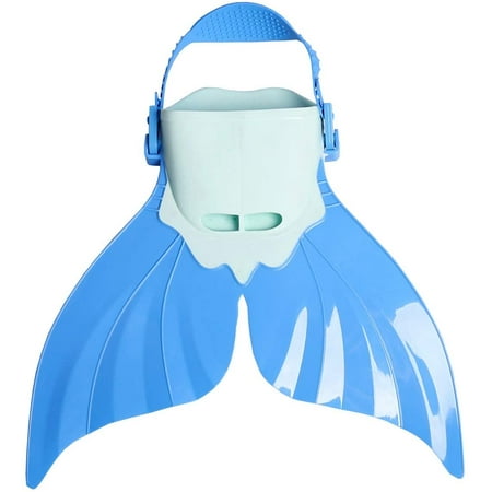 Adjustable Mermaid Swim Fin Diving Swimming Foot Flipper Mono Fin Swim ...