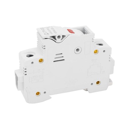 Solar DC Fuse Holder 1P 32A PC Flame Retardant PV Fuses Base DIN Rail ...