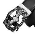Big & Tall Men Bat Pattern Automatic Ratchet Belt, 1.38 Inch Wide ...