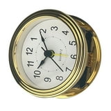 T-HOTLYST Stylish Gold Trimmed Snooze Clock Insert 3Inch Clock Movement ...