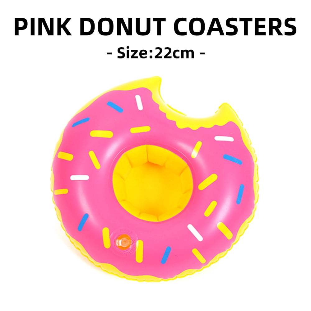 Occkic Inflatable PVC Coaster Donuts Lemon Watermelon Coaster Pineapple ...