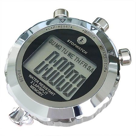 Luxury 1/100 Second Centisecond Stopwatch Electroplated Full Metal 2 ...