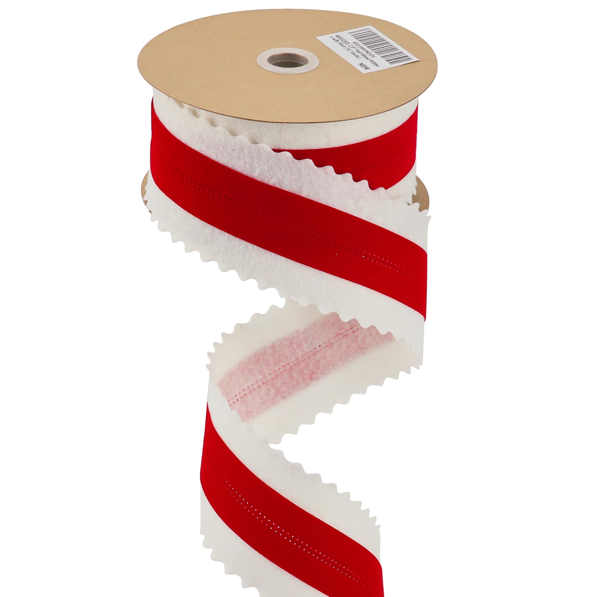 Cinta de fieltro navideño MEEDEE de 6,3 cm con cable, 10 m, color ...