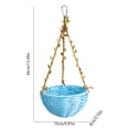 Bird Cage, Hanging Bird Nest, Durable Plastic Rattan Weaving Bird ...