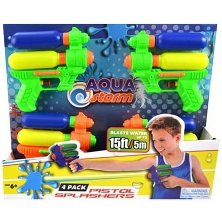 DDI 2319814 Aqua Storm Water Guns, Pack of 4 - Case of 72 - Walmart.ca