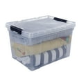 Sandmovie Big 50 Quart Heavy Duty Plastic Storage Containers with Lid ...
