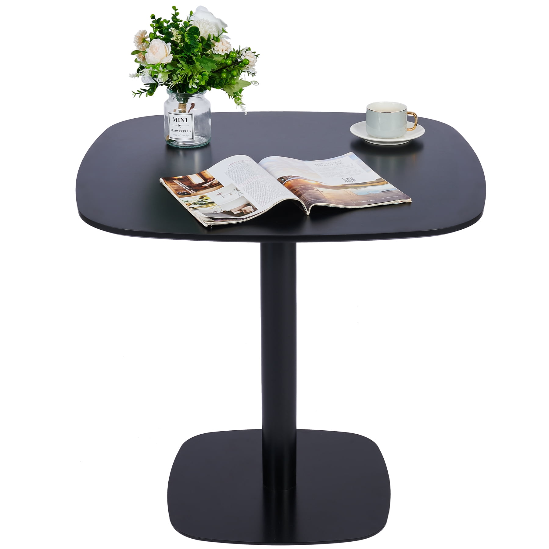 Bestco 32" Square Dining Table Tulip Table Small Pedestal Table for ...