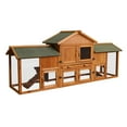 Pefilos 79" Large Rabbit Hutches for Outdoor, Bunny Cage with 2 Runs ...