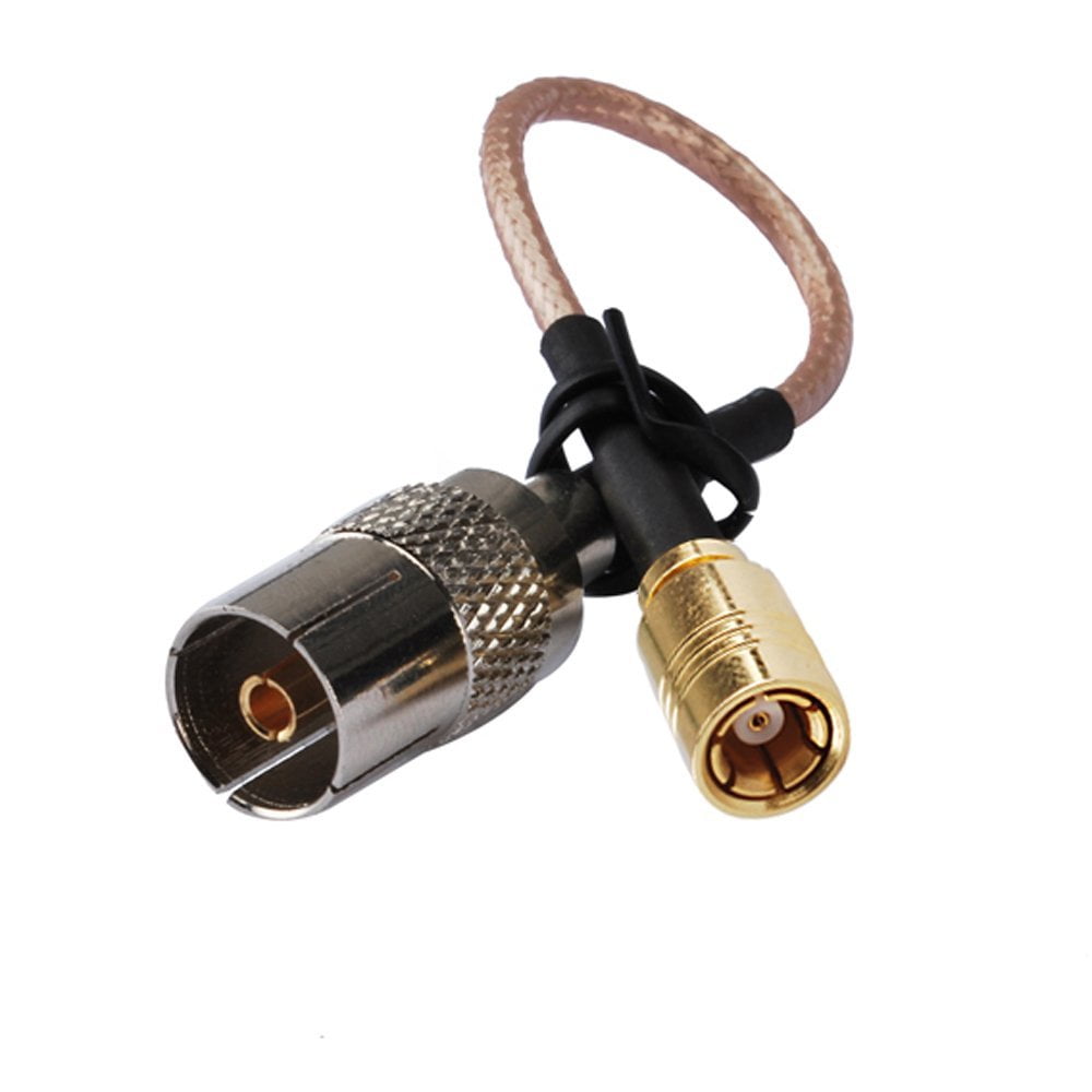 15cm RF Coaxial Adapter Assembly Electrical Wire SMB Plug to DVB-T TV ...