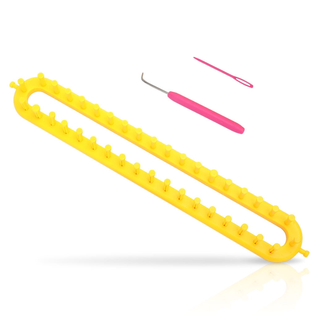 Worallymy Long Knitting Loom Scarf Weaving Board Kids Beginners Sweater ...