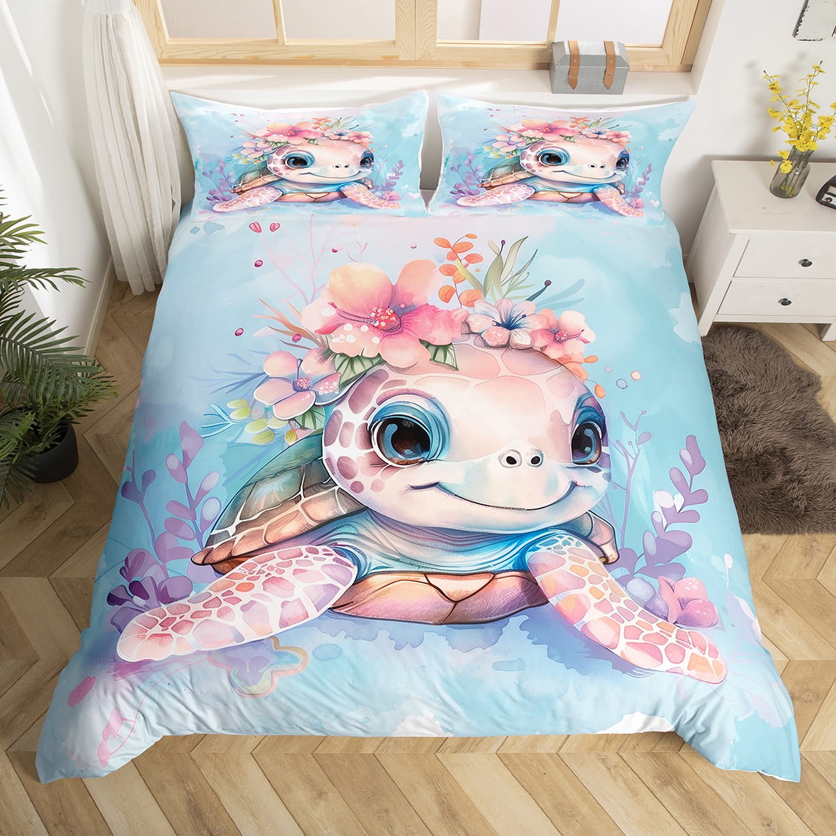 Click here for Yst Kawaii Sea Turtle Comforter Cover Twin Size  U... prices
