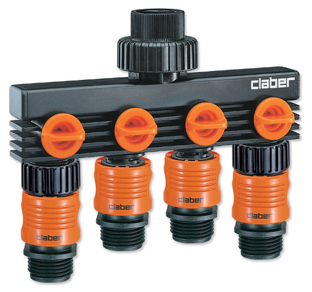 Claber 8581 4 Way Water Distributor - Walmart.com