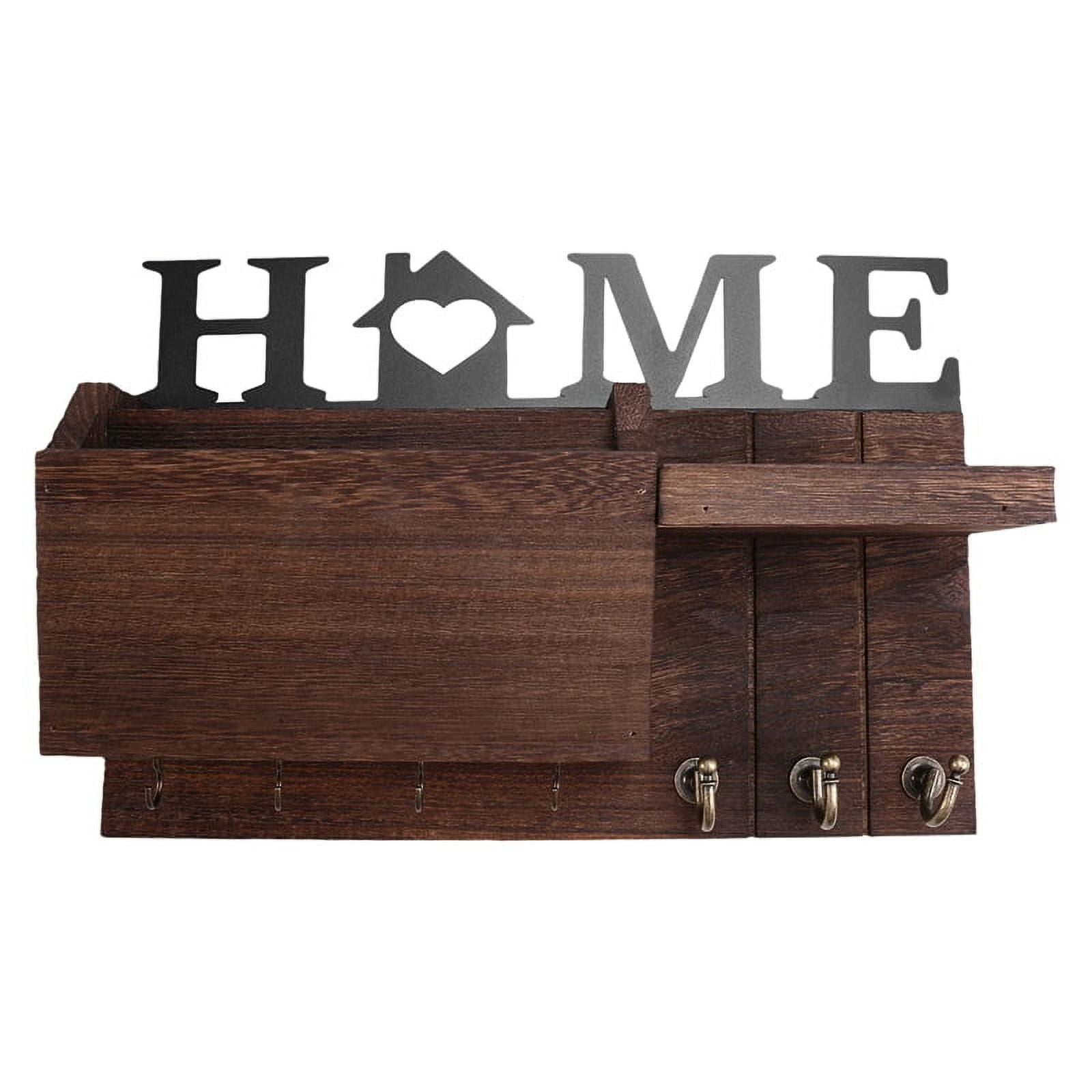 Click here for Unbranded Wooden Wall Mounted Storage Rack Wall Ke... prices