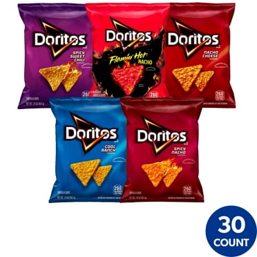 Doritos Tortilla Chips Snack Bags, Multi Lunch Mix, Multipack Variety ...