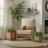 Autumn Alley Rustic Boho Large Planter - Rattan Cane Planter BoxeS Set ...