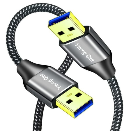 USB 3.0 A to A Male Cable 1 ft,Super Speed USB to USB Cable Type A Male ...