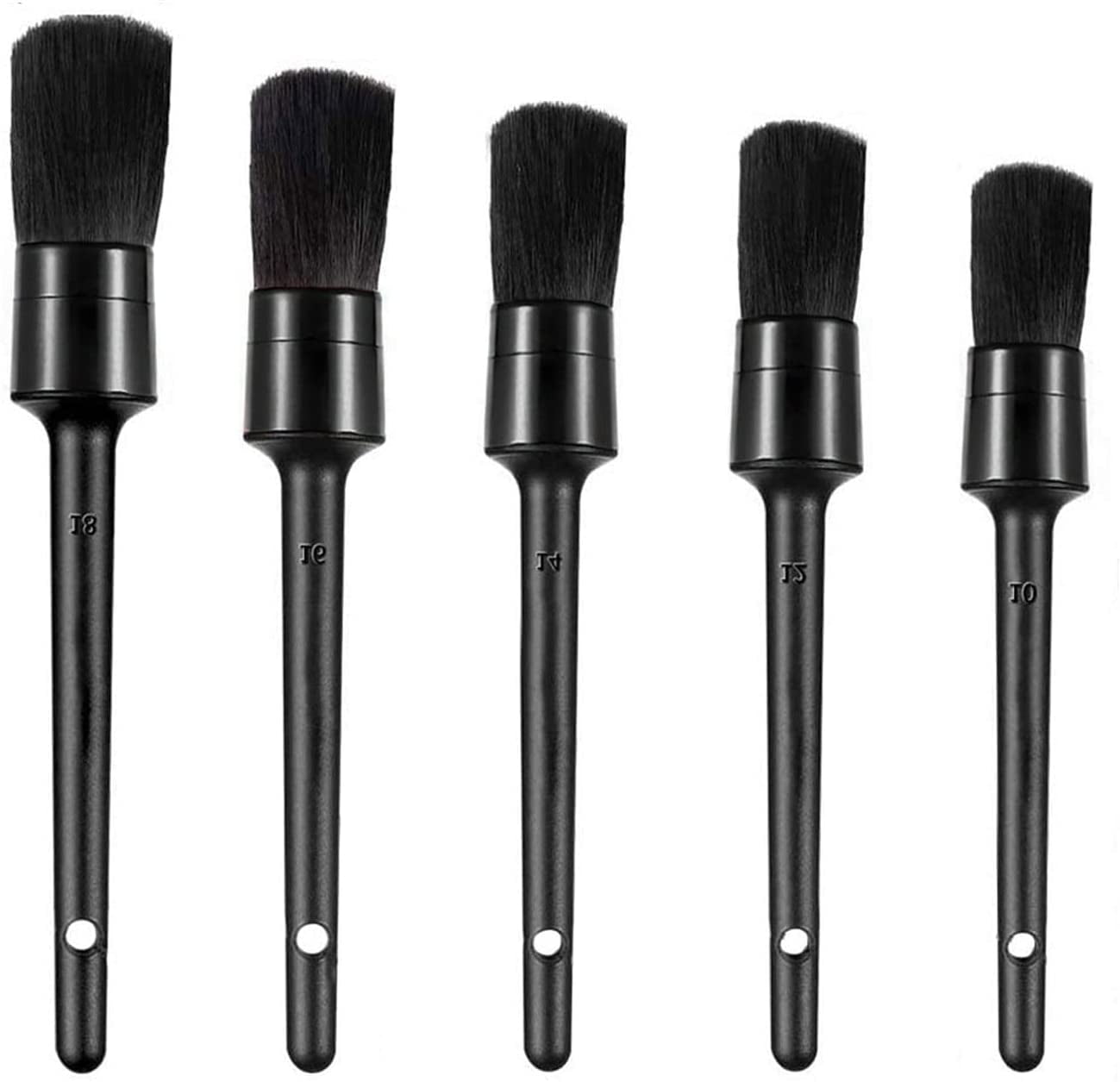 Car Detail Brush, Detailing Brush Set, Set of 5 Car Interior Detailing ...