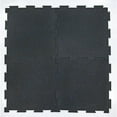 6pcs Premium Puzzle Rubber Floor Tile 20"x20"x3/8", 10 mm Thick SBR ...