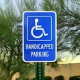 Thten Handicap & Reserved Parking Sign, 18"x12" 3M Reflective, Rust ...
