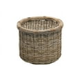 Kouboo Handwoven Rattan Round Storage Log Basket, Organizer, Planter ...